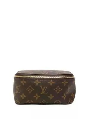 LOUIS VUITTON 1990-2010 Monogram Cube Rangement Pm Vanity Bag - Brown