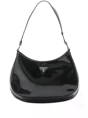 Prada 2019-2026 Patent Cleo Shoulder Bag - Black
