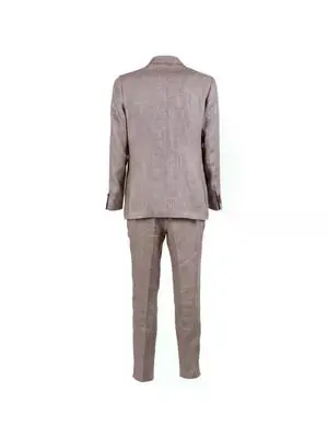 TOMBOLINI Zero Gravity Double-breasted Linen Suit - Neutrals