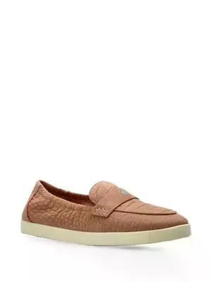 Tory Burch Croc-effect Leather Loafers - Orange