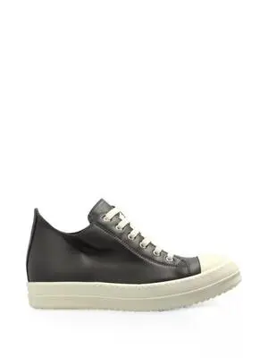 Rick Owens Low Leather Sneakers - Brown