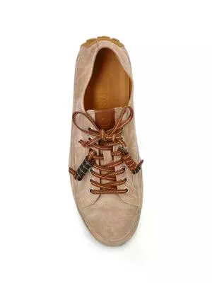 TOD'S Suede Lace-up Sneakers - Neutrals