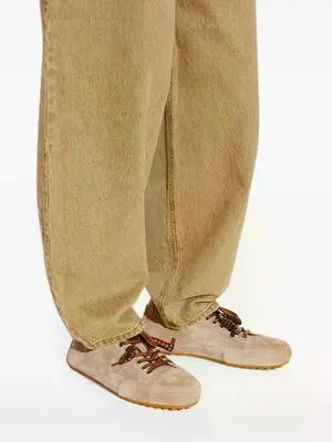 TOD'S Suede Lace-up Sneakers - Neutrals