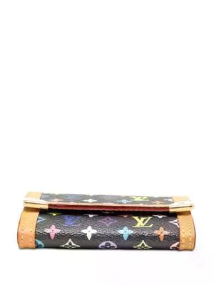 LOUIS VUITTON 2004 Monogram Multicolore Porte Monnaie Plat Small Wallets