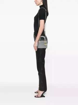 Dior 2019 Mini Lambskin Cannage Lady Satchel - Grey