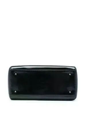 Dior 2013 Medium Patent Lady Satchel - Black