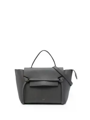 Celine Mini Grained Calfskin Belt Bag Satchel - Grey