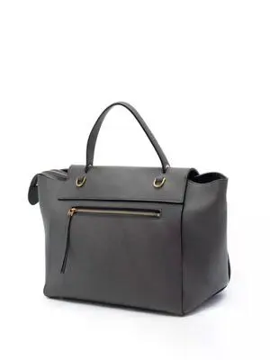 Celine Mini Grained Calfskin Belt Bag Satchel - Grey