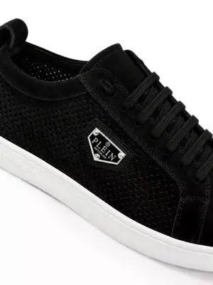 Philipp Plein Perforated Suede Low-top Sneakers