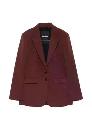 Patrizia Pepe Single-breasted Blazer - Brown