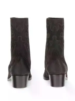 Sartore Decorative-stitching Suede Ankle Boots