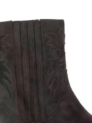 Sartore Decorative-stitching Suede Ankle Boots