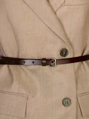 P.a.r.o.s.h Belted Double-breasted Blazer