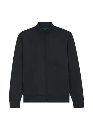 BOSS Logo-patch Zip-up Sweatshirt - Blue
