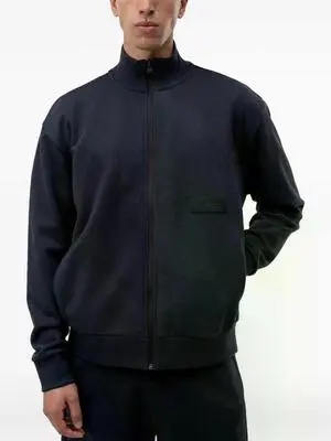 BOSS Logo-patch Zip-up Sweatshirt