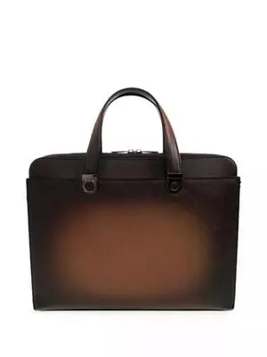 FERRAGAMO Gradient-effect Leather Briefcase