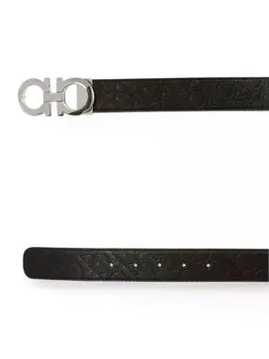 FERRAGAMO Gancini Embossed Belt