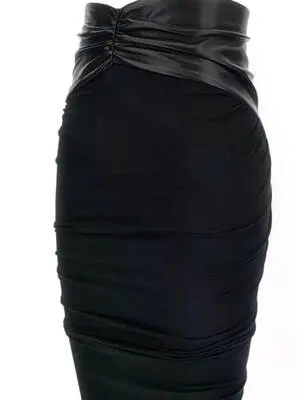 Andamane Ruched Midi Skirt