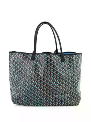 Goyard Saint Louis Claire Voie Coated Canvas Gm Tote Bag - Black