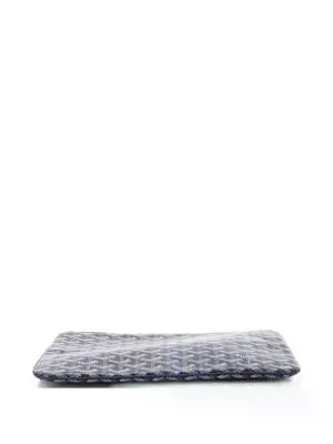 Goyard Senat Zip Coated Canvas Mm Pouch - Blue