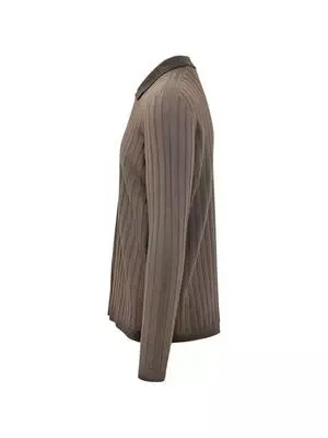 AROVESCIO Ribbed Long-sleeve Shirt