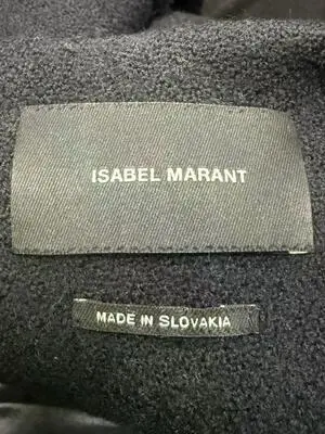ISABEL MARANT VINTAGE Collarless Wool Coat