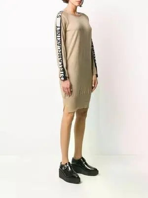Stella McCartney Logo Stripe Knitted Dress