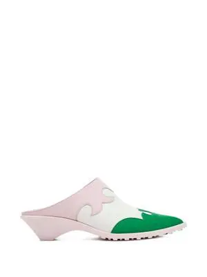 Camper Anita Panelled Leather Mules - Pink