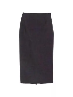MUGLER Rear-slit Midi Skirt