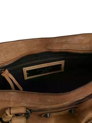 Balenciaga Small Le City Leather Tote Bag - Brown