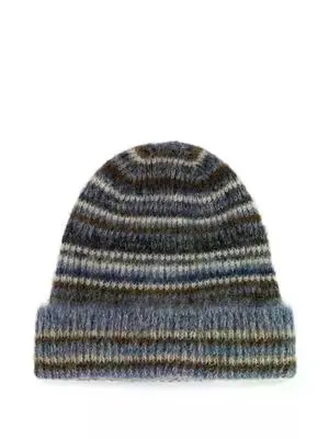 MARANT Striped Beanie Hat - Blue