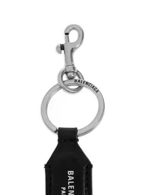 Balenciaga Logo-print B-logo Keychain