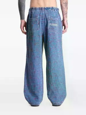 PLEASURES Strokes Parachute Pants