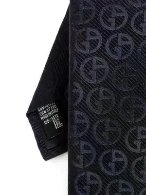 Giorgio Armani Logo-jacquard Silk Tie