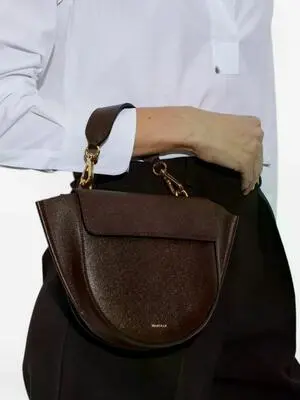 WANDLER Mini Hortensia Leather Tote Bag