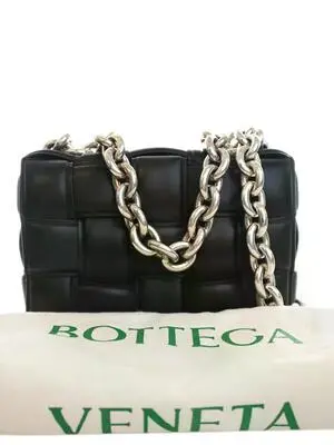 Bottega Veneta Padded Chain Cassette Satchel - Black