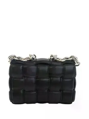 Bottega Veneta Padded Chain Cassette Satchel - Black