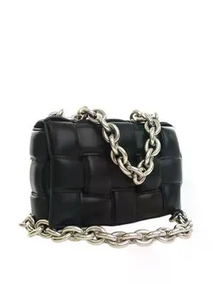 Bottega Veneta Padded Chain Cassette Satchel - Black