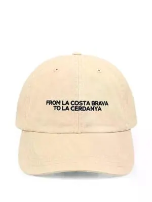 LES HÉRITIERS Slogan-embroidered Cotton Cap