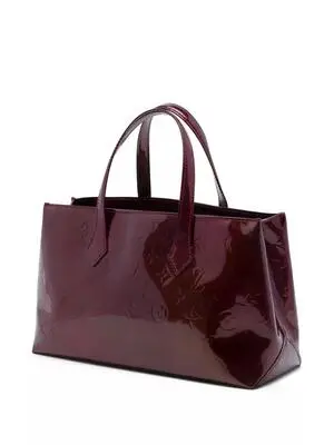 LOUIS VUITTON Monogram Vernis Wilshire Pm Handbag - Red