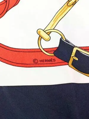 Hermès 2000-2026 Eperon D Or Silk Scarf 90 Scarves