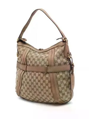 Gucci 2016-2026 Medium Gg Canvas Running Satchel - Neutrals