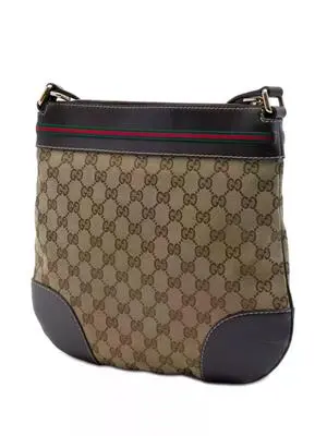 Gucci Gg Canvas Web Mayfair Crossbody Bag
