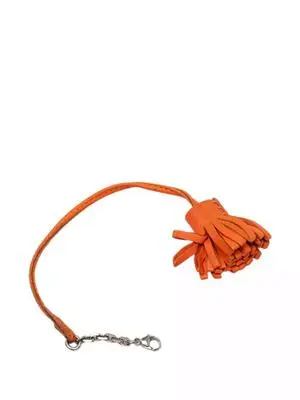 Hermès 2000-2026 Milo Lambskin Carmencita Page Marker Key Chain - Orange