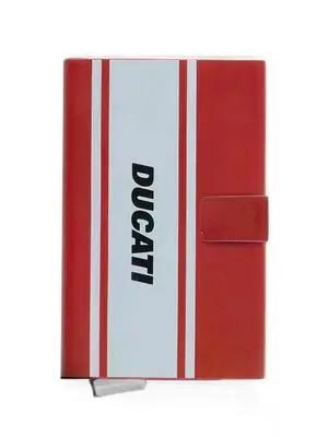 PIQUADRO X Ducati Logo-print Wallet - Red