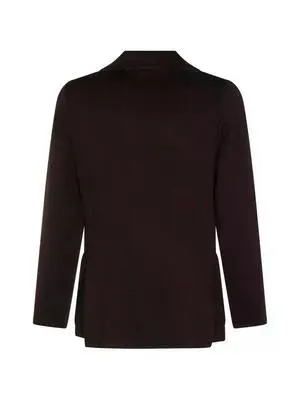 LARDINI Wool Button-up Jacket - Brown