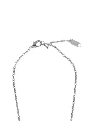 Balenciaga Anchor Crest Logo Necklace