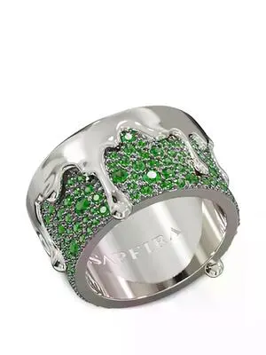 SAPFIRA Crystal-embellished Ring - Silver