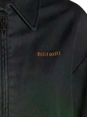 Miu Miu Chambray Blouson Jacket