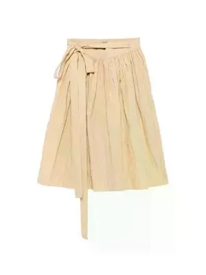 Ermanno Scervino Crinkled Tie-waist Midi Skirt